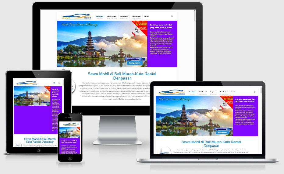 Contoh Website Rental Mobil - Portopolio - Jasa Membuat Website Rental ...