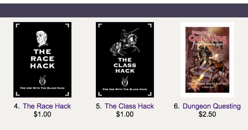 Tenkar's Tavern: The Black Hack and Black Hack Derived Titles Have 6 of ...