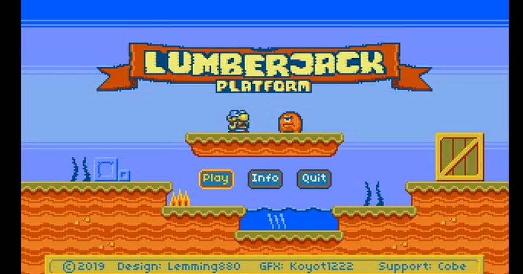 Indie Retro News: Lumberjack Platform - Tree chopping Amiga game is now ...