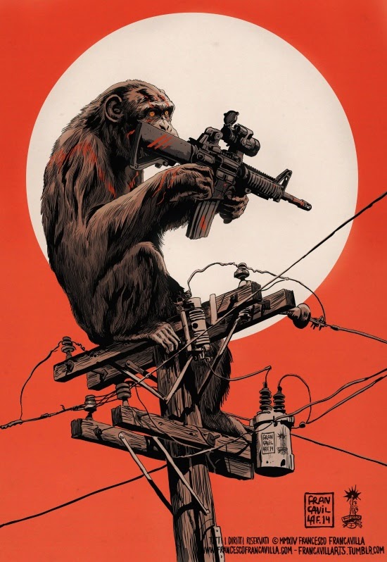 Fashion and Action: Dawn of the Planet of the Apes Art Posters - Week ...