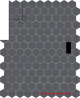 How to lay big hexagon tile!: Week 3 of the One Room Challenge / Create ...