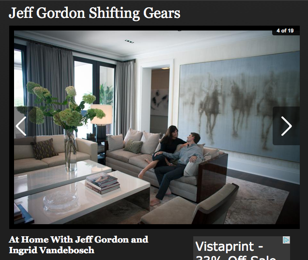 Alison Van Pelt Art: Forbes: Jeff Gordon and Ingrid Vandebosch, Alison ...