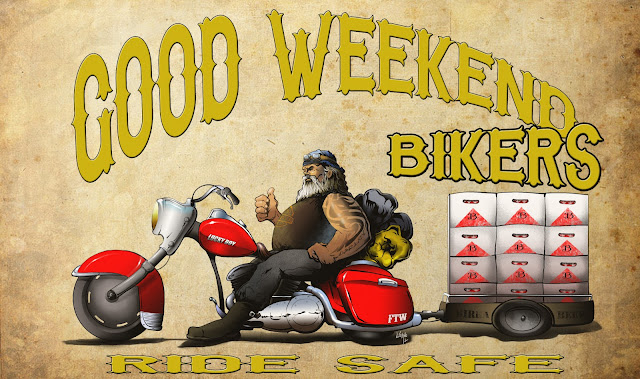 LucianoSanchezArt: GooD WeekenD BikeR,RidE SafE