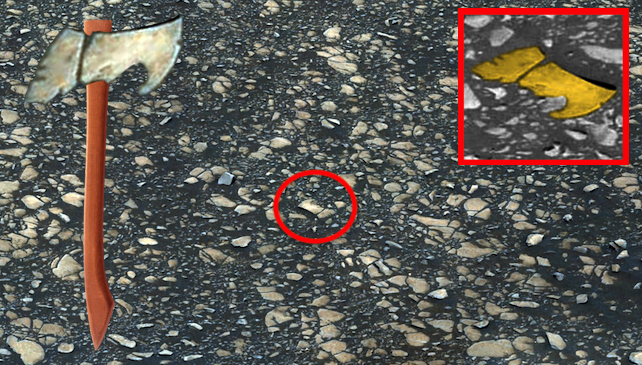 UFO SIGHTINGS DAILY: Ancient Battle Axe And Shields Found On Mars In ...