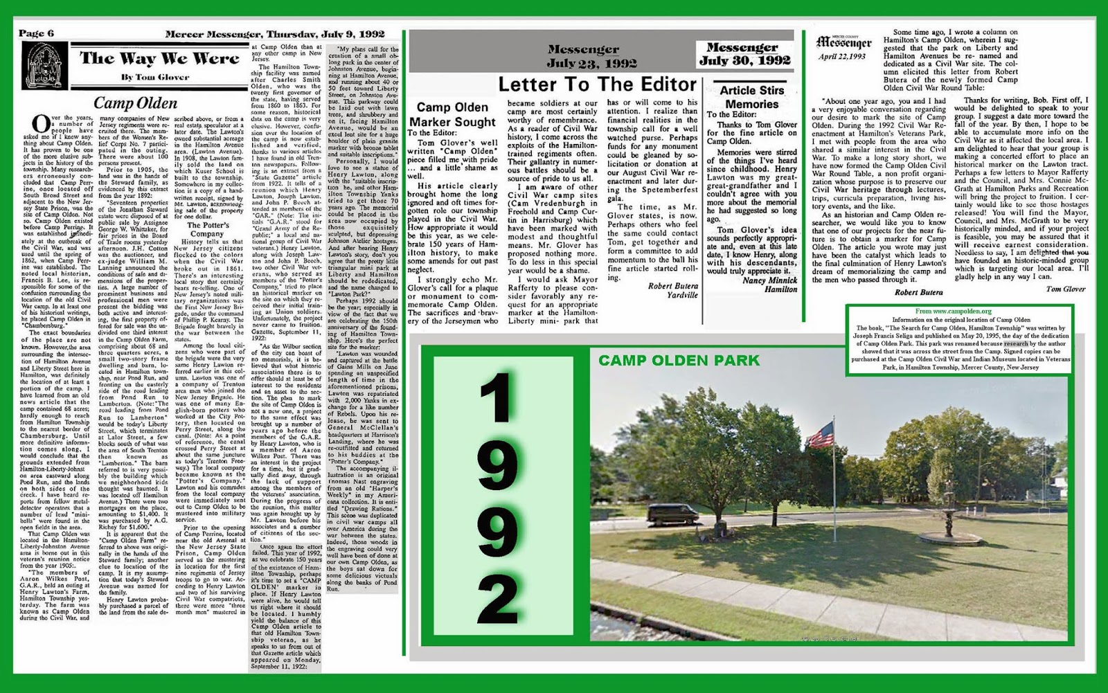 TOM GLOVER'S HAMILTON LIBRARY SCRAPBOOK: LOCAL HISTORY WITH A PERSONAL ...