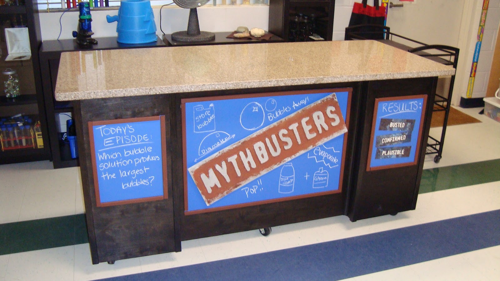 The World Inside My Head: My Classroom: New MythBusters Science Lab!