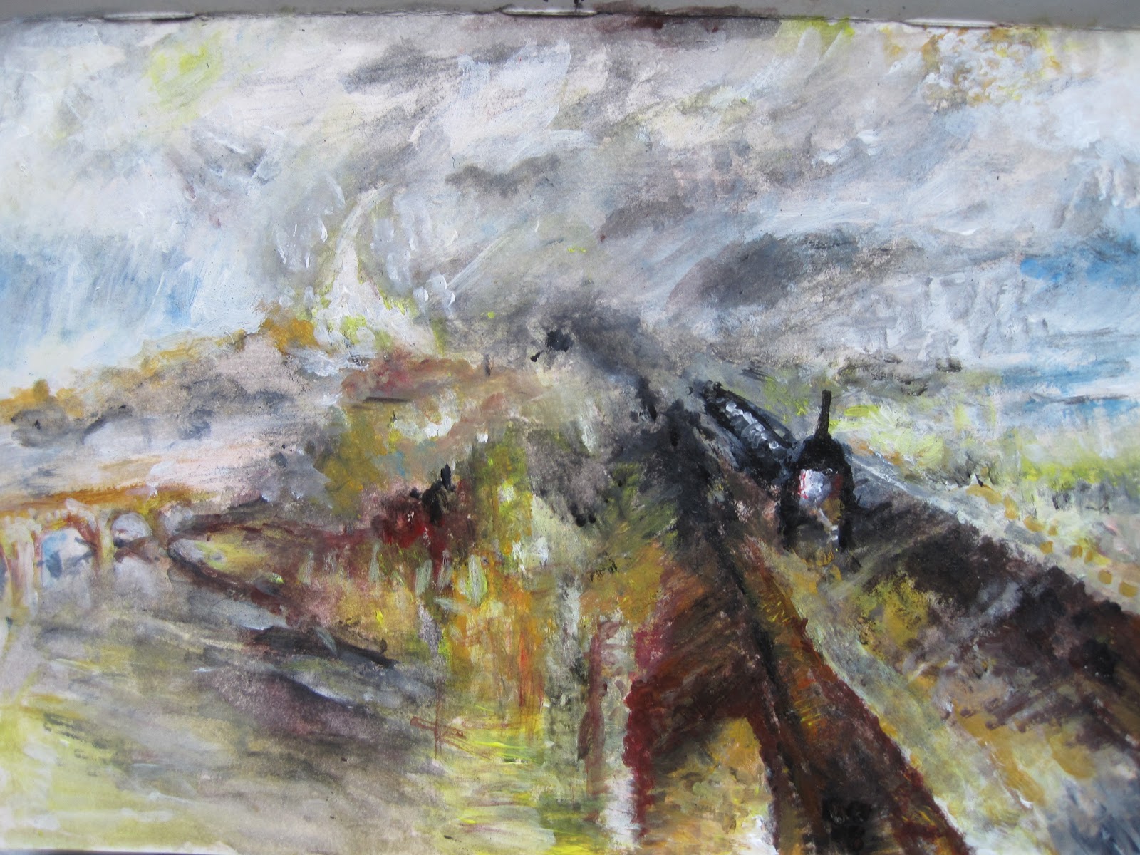 Architecture and Art: Painting of Turner's Rain, Steam and Speed landscape