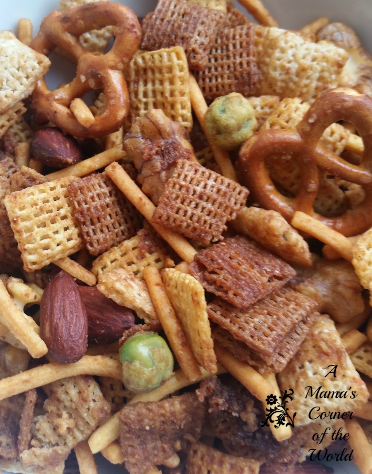 Spicy Sriracha Chex Snack Mix Recipe