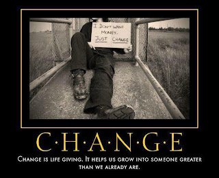 Fall down 7 times - Get up 8. Just don't give up.: C is for CHANGE.