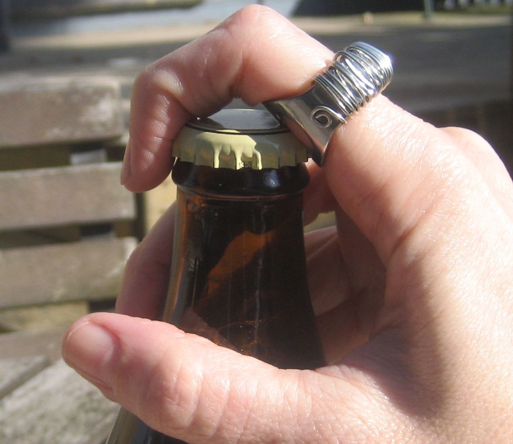 Wave of Life Surf Studio: Size 6 Beer Rings and Wire Wrapped Beer Rings