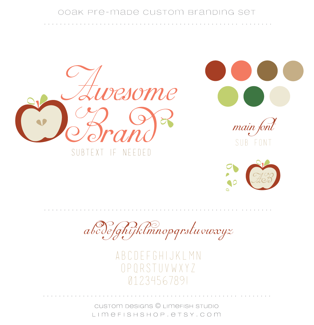 Limefish Studio PRE-MADE Logos + Branding Designs » Limefish Studio