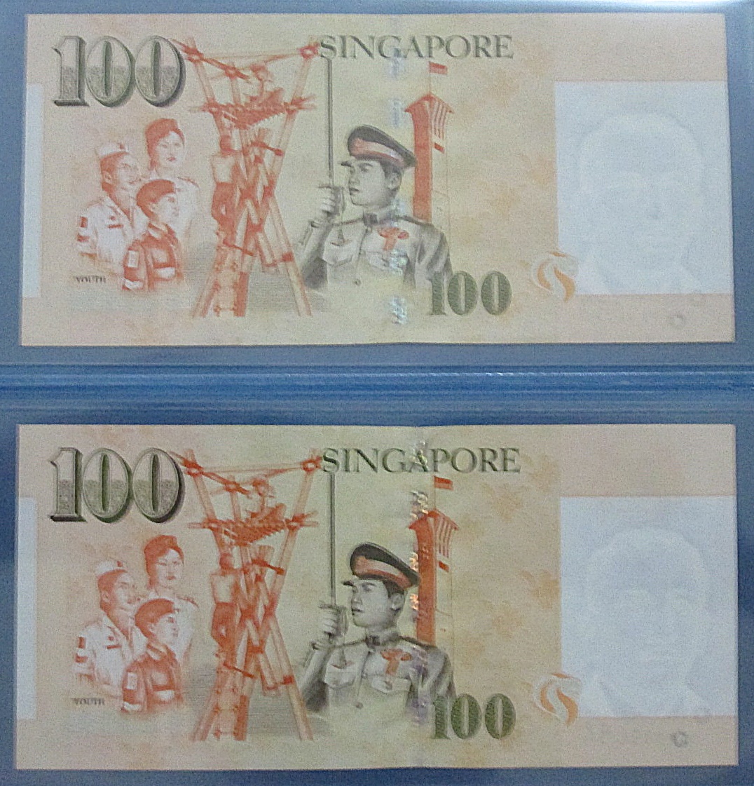 Singapore Banknotes Corner: Singapore Portrait Series $100 Banknotes ...