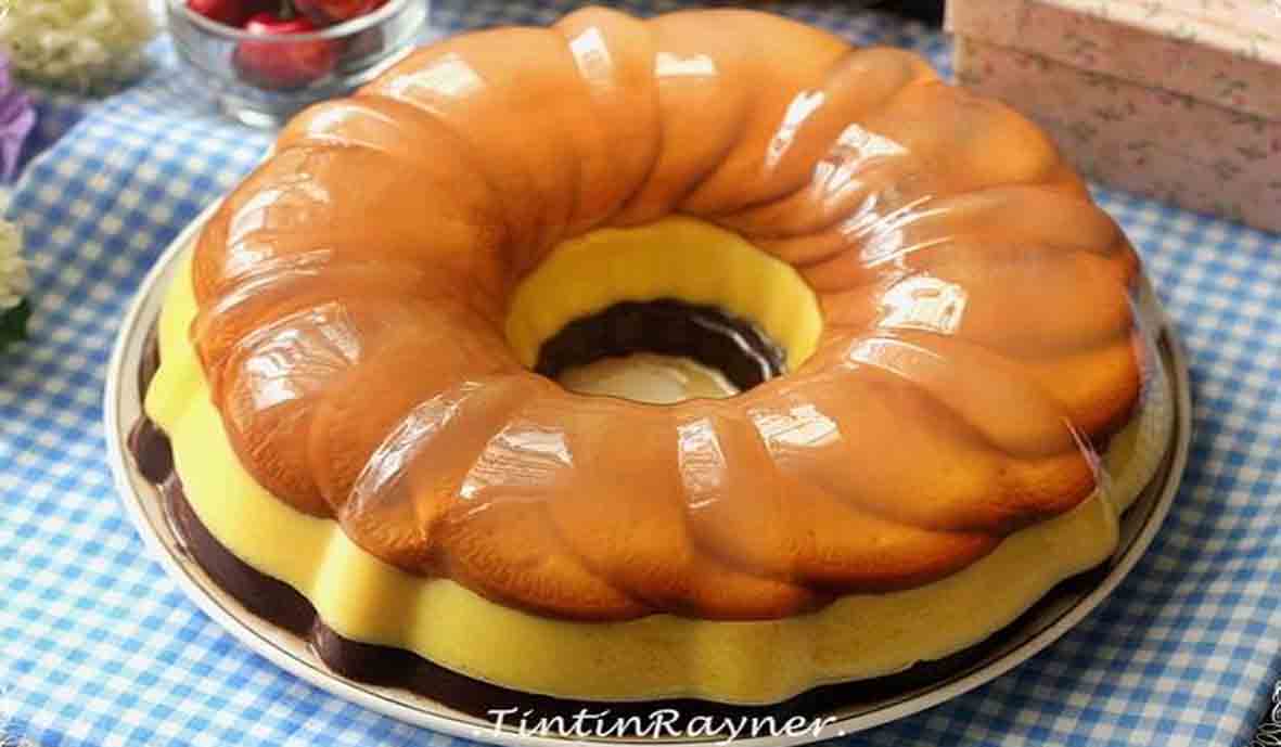 Resep Puding Marie Regal Susu 3 Lapis by Tintin Rayner. Yummy dan Rich ...