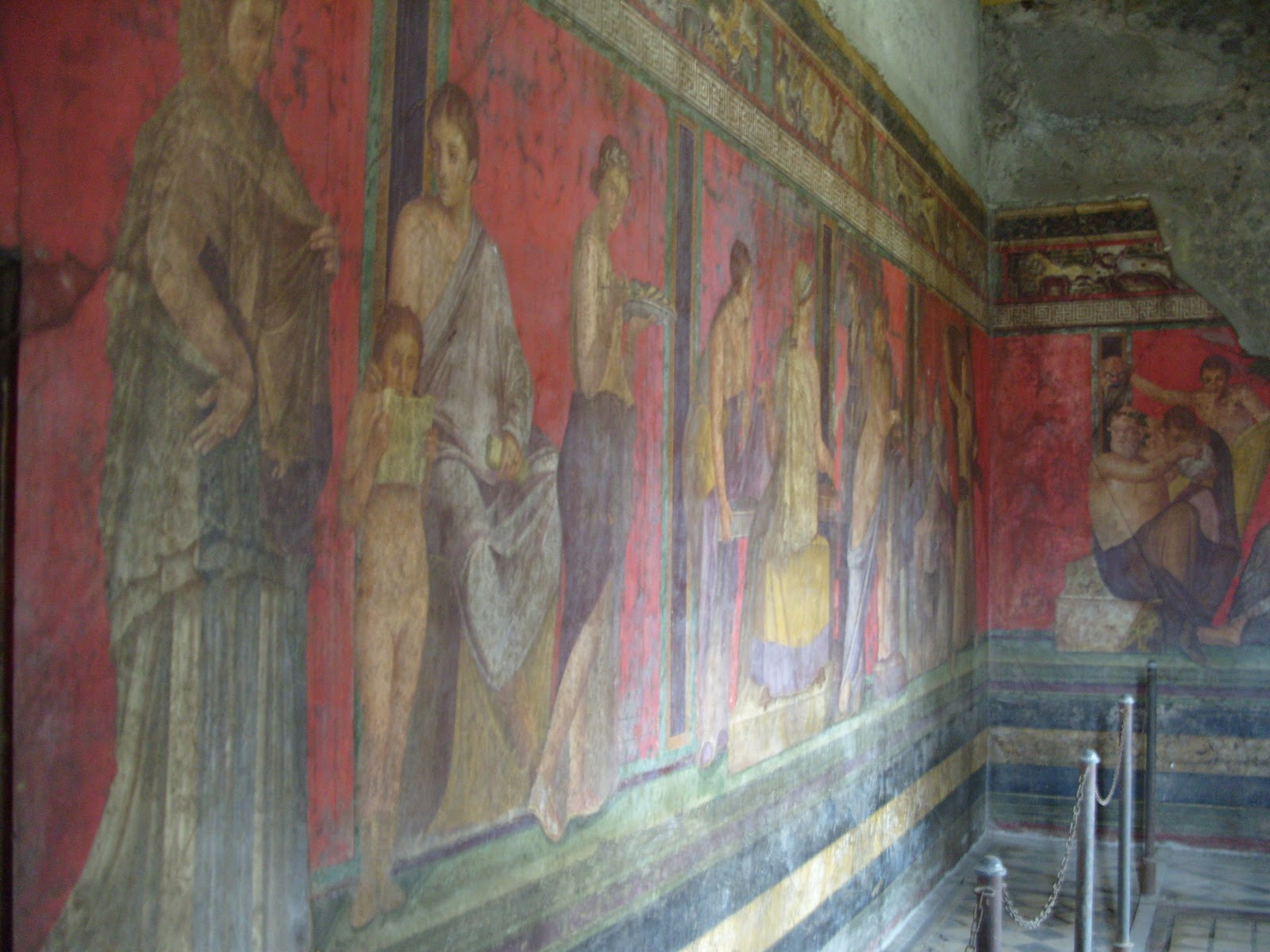 Pompeii - Roof Collapse in the Villa of Mysteries