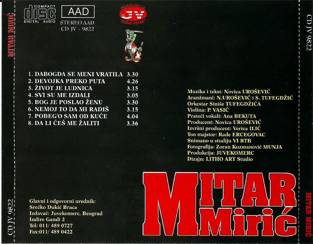 Magaza-Diskografije: Mitar Miric (1975-2016) - Diskografija