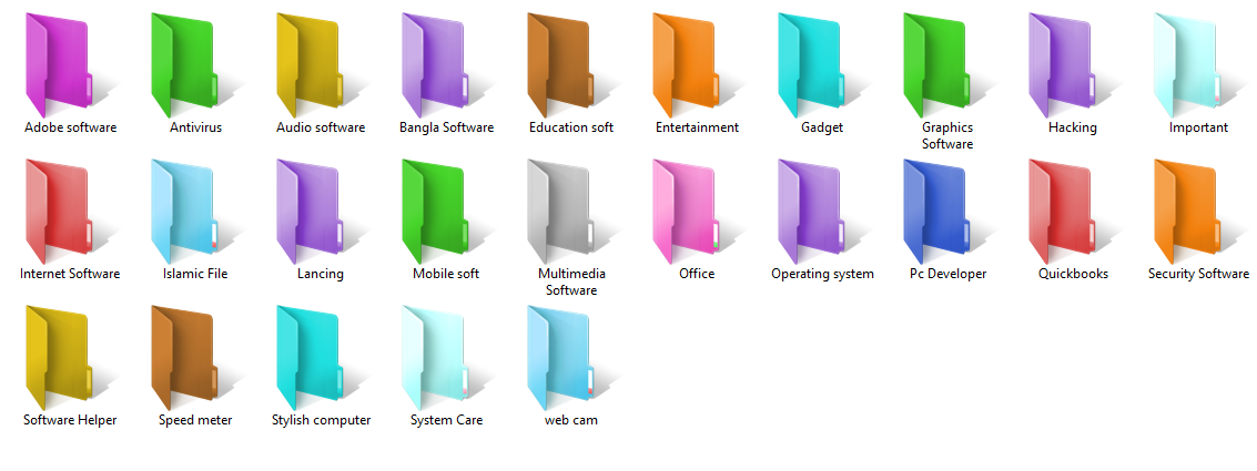Color your folder with an Amazing simple Software - Tech Site BD