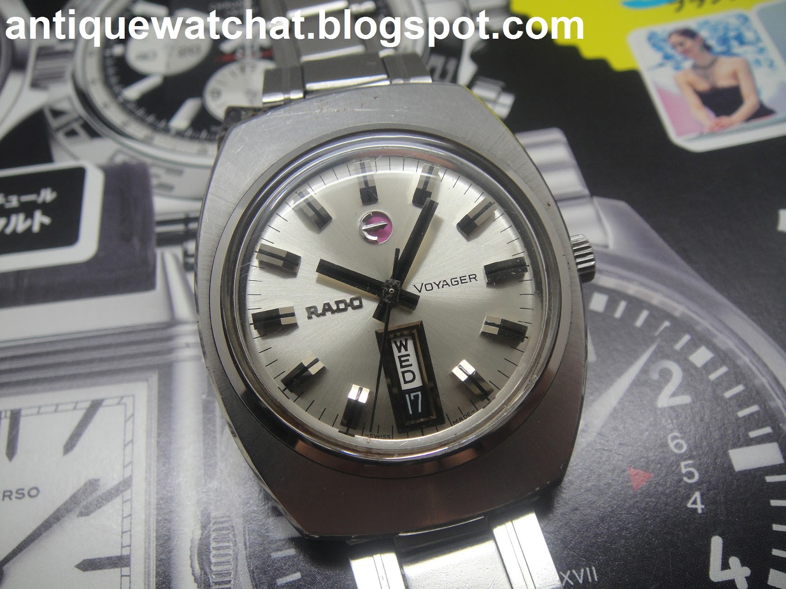 Antique Watch Bar: RADO VOYAGER AUTOMATIC WATCH 16 (SOLD)
