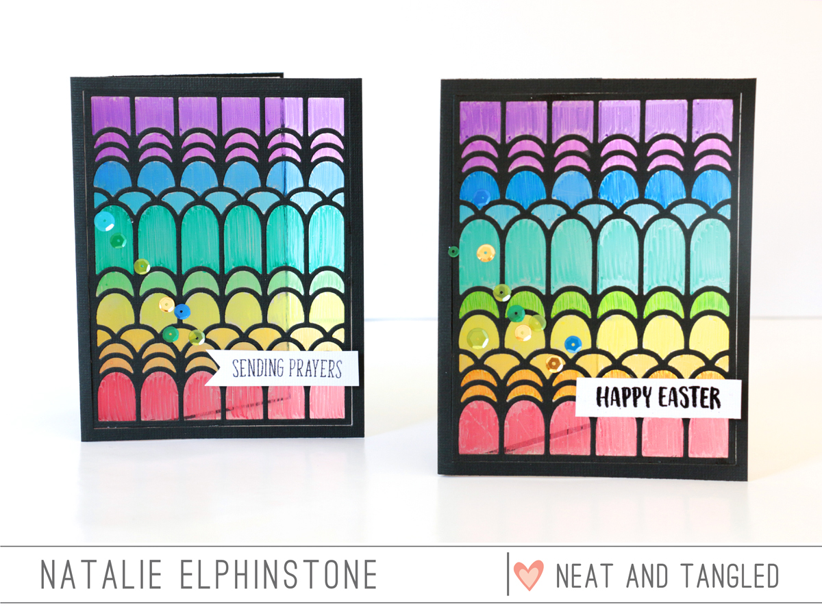 Stained Glass Window cards | VIDEO | Natalie Elphinstone - Neat and Tangled