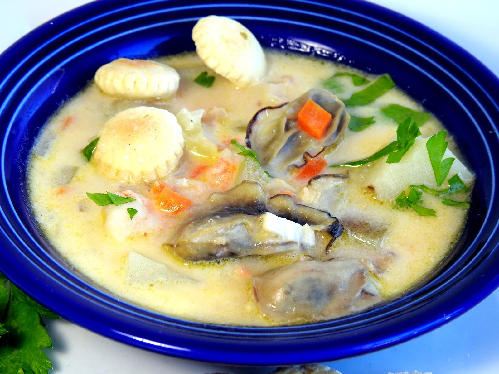 Kitchens Are Monkey Business: Shrimp And Oyster Chowder!