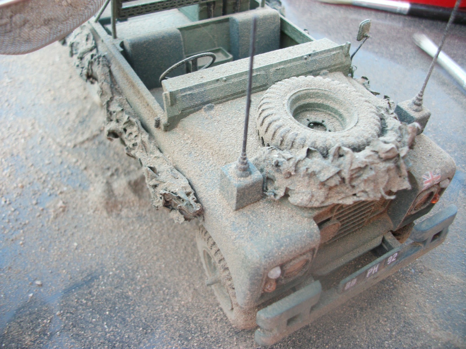 Maquettes Dioramas Sampiero Models: Land Rover 109 paratroopers