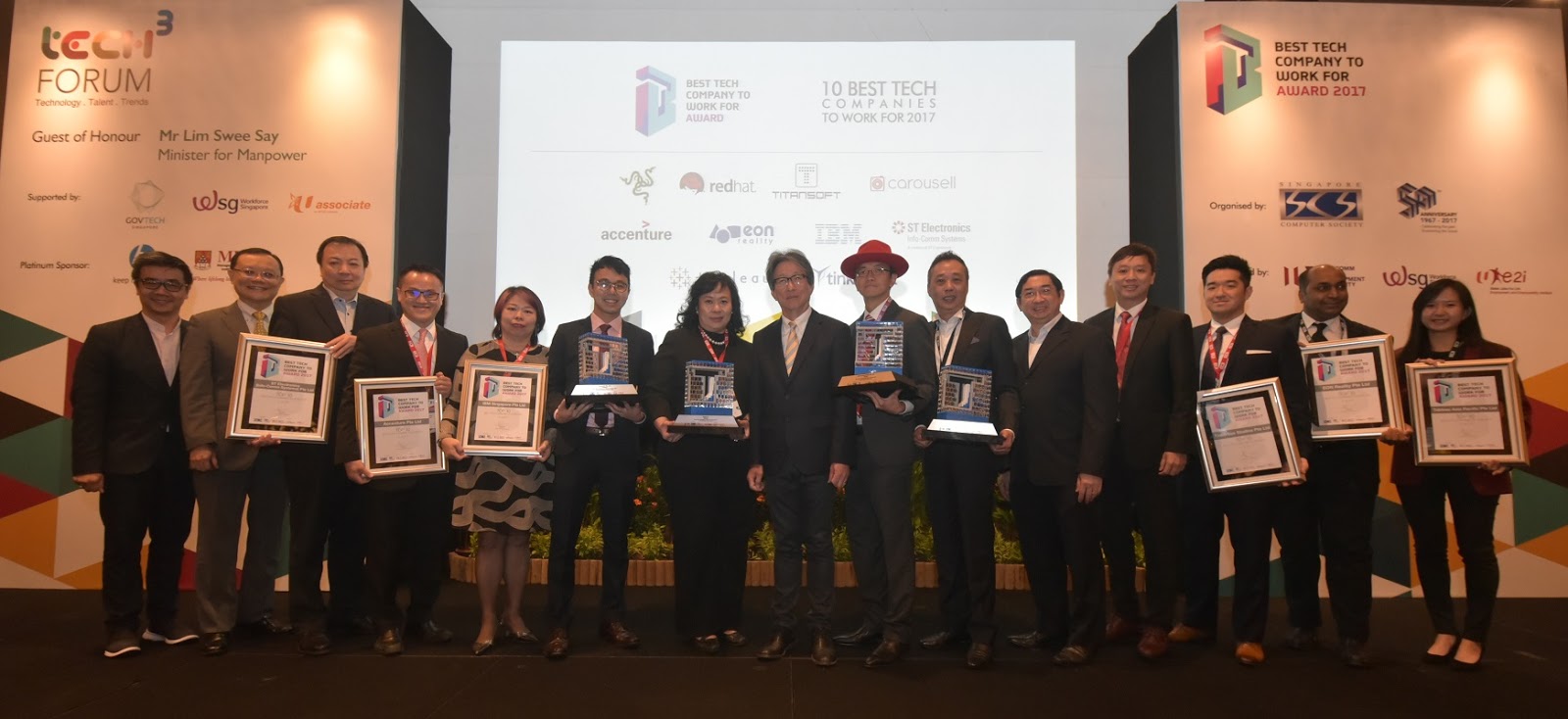 Singapore Computer Society unveils 2017 10 Best Tech Companies to Work ...
