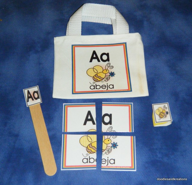 Teaching Spanish Beginning Sounds: Alphabet Letter Bags