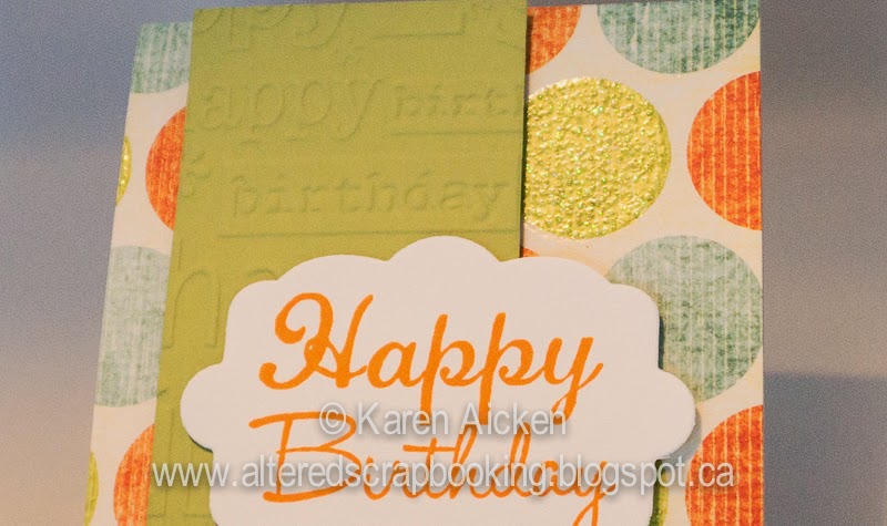 Altered Scrapbooking: Sparkly Polka Dot Birthday Cards