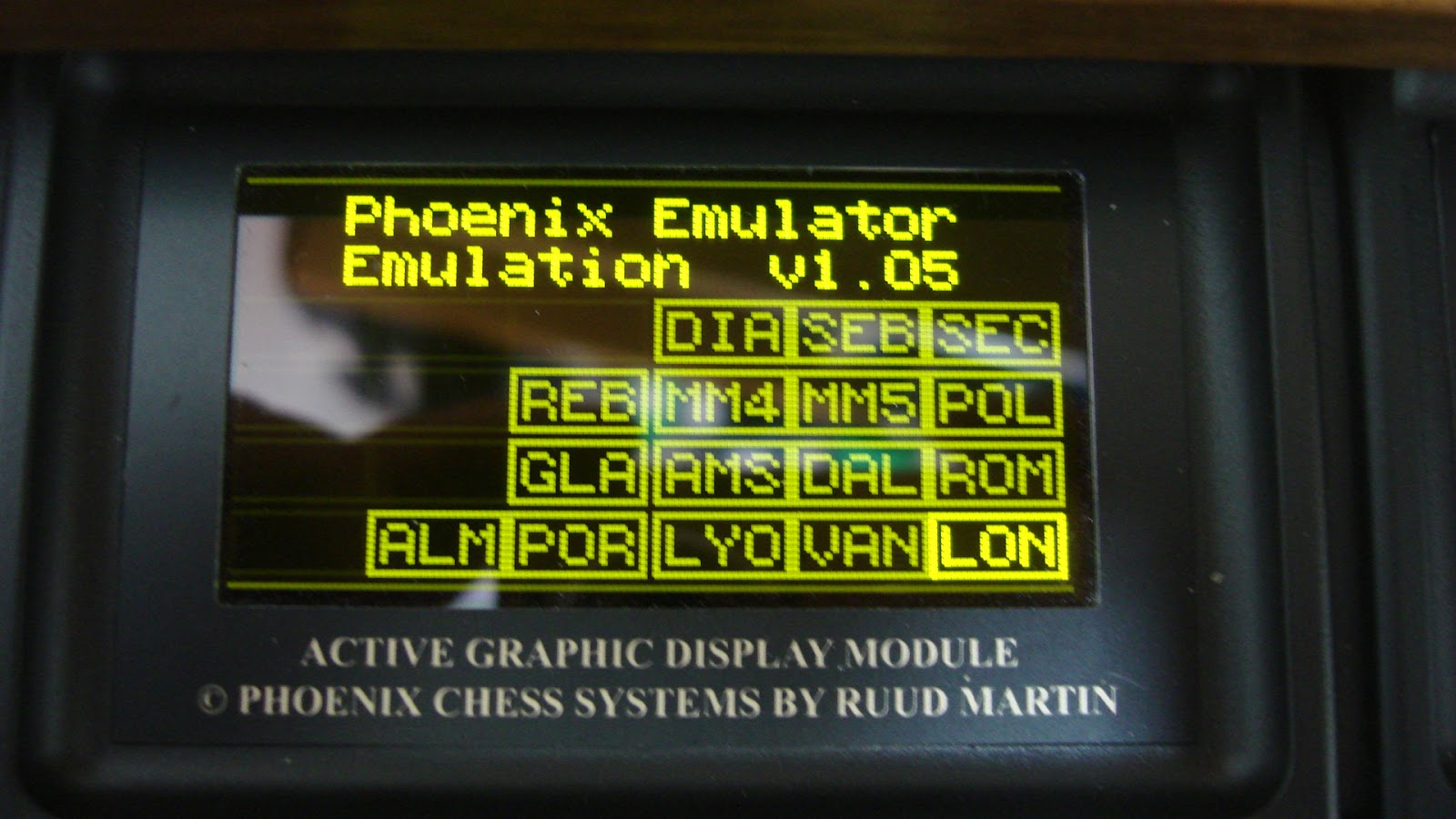 Mychess - Fidelity Electronics: Phoenix Emulator