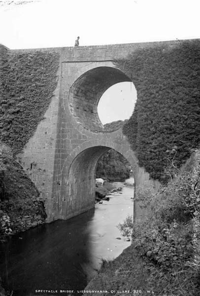 Bygone Ireland: 'Spectacle' bridge, Lisdoonvarna, Co. Clare