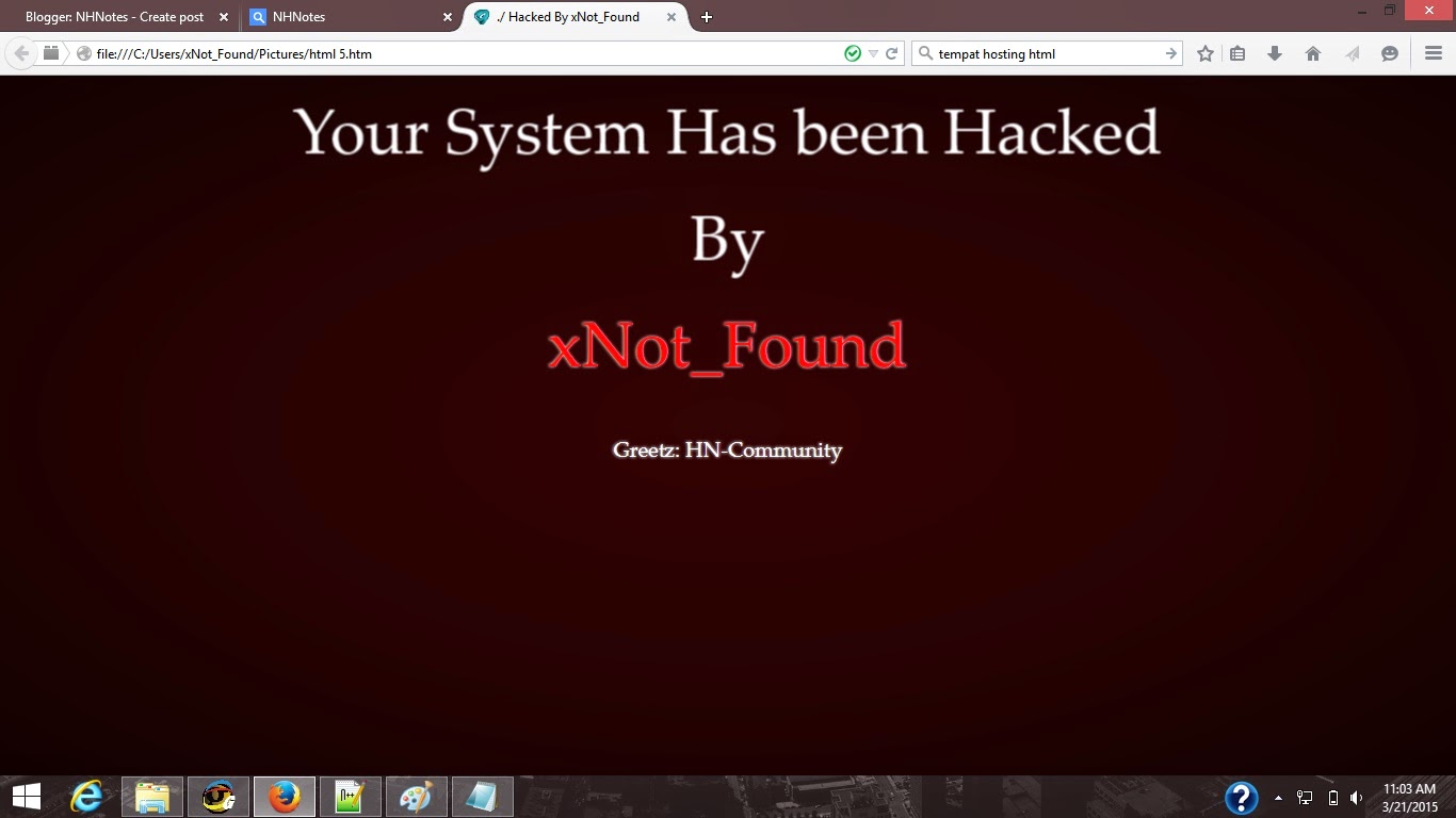 SCRIPT Keren Buat Deface - NHNotes