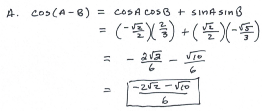 TrigCheatSheet.com: Trigonometry Final Exam Questions