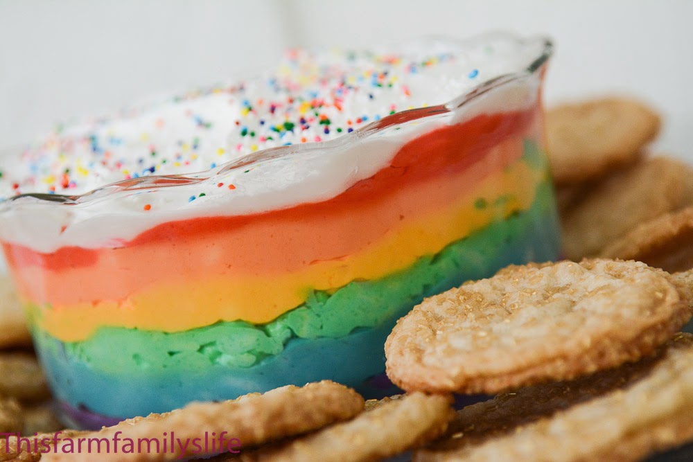 This Farm Family's Life: Rainbow Pudding Treat...