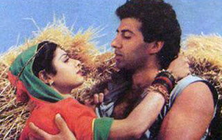 Sridevi: Sridevi and Sunny Deol in Joshilaay (1989) With Director ...
