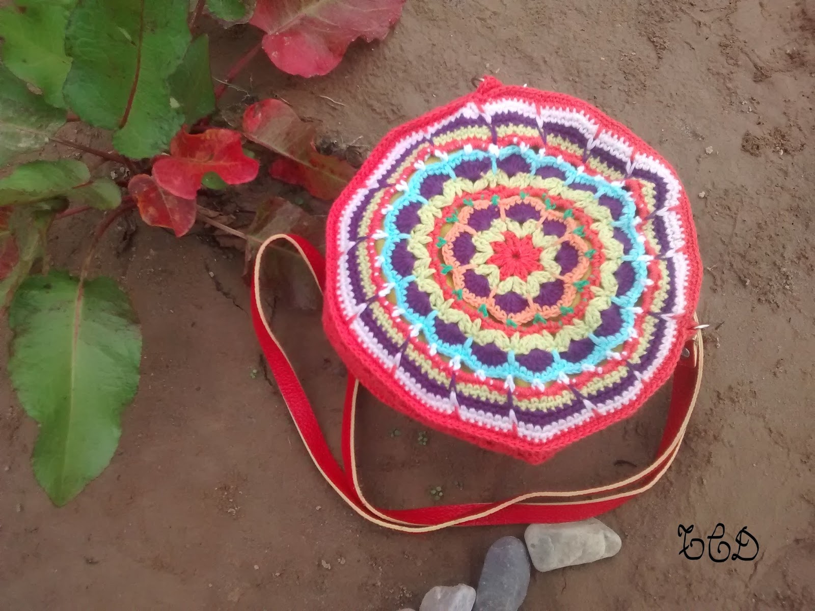 Tejidos Claudany: Cartera redonda a crochet