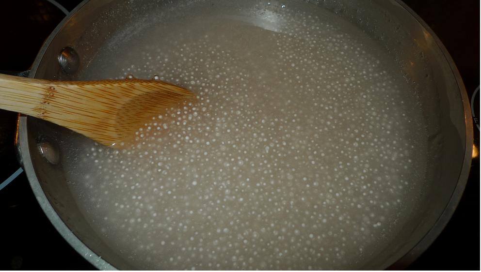 Amporn's Thai Kitchen: Sweet Tapioca with Young Coconut and coconut milk