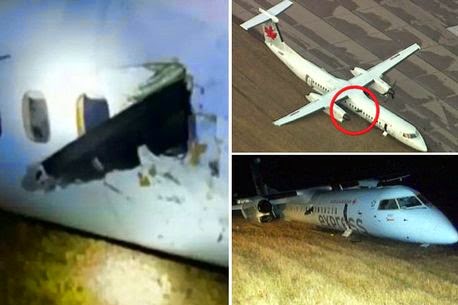 PLANE PASSENGER ESCAPES DEATH AFTER PROPELLER SLICES THROUGH CABIN AND ...