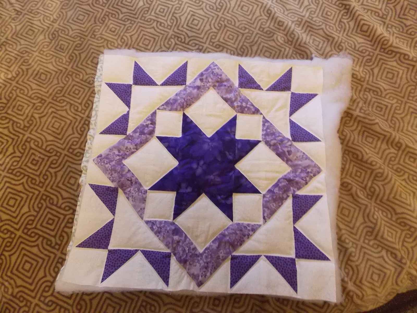 The Quilt Journey: PURPLE STARS GLOW BRILLIANTLY