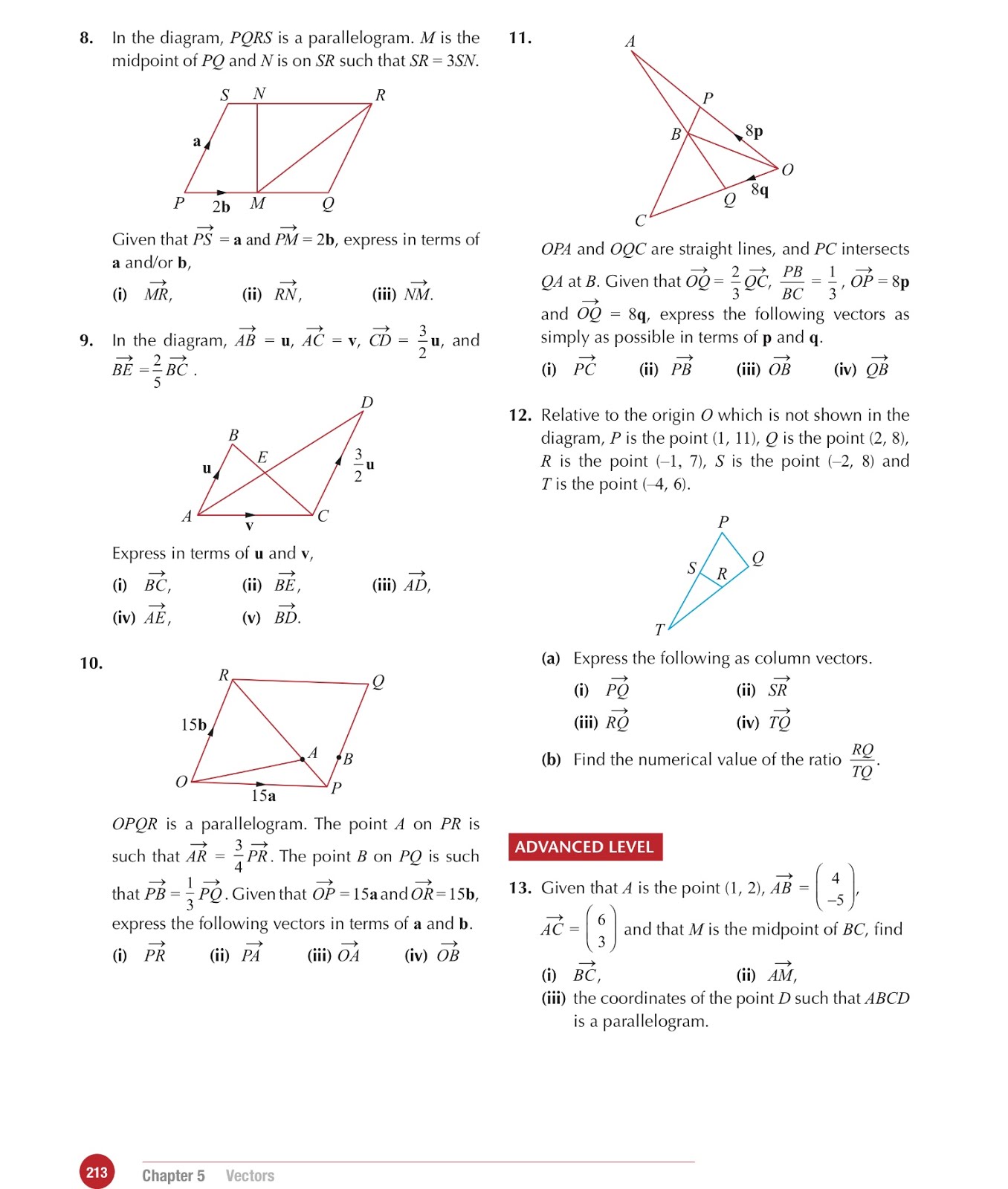 Mathecine: ANSWER KEY: WORKSHEET 5D VECTORS IN 2 DIMENSIONS