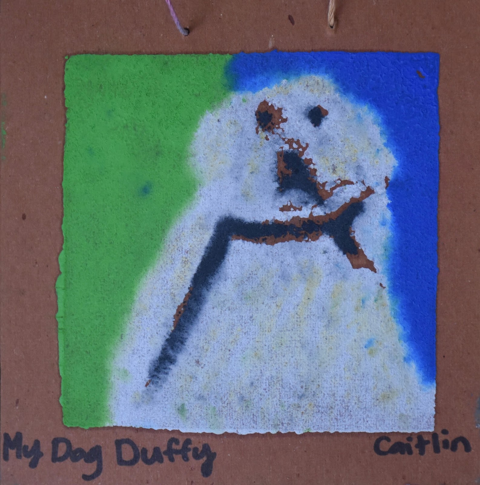 Doodlebug Dabblings: sand paper prints