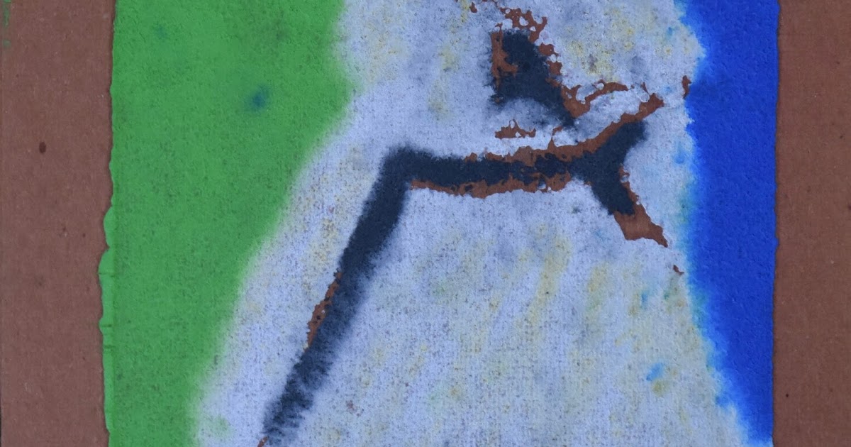 Doodlebug Dabblings: sand paper prints