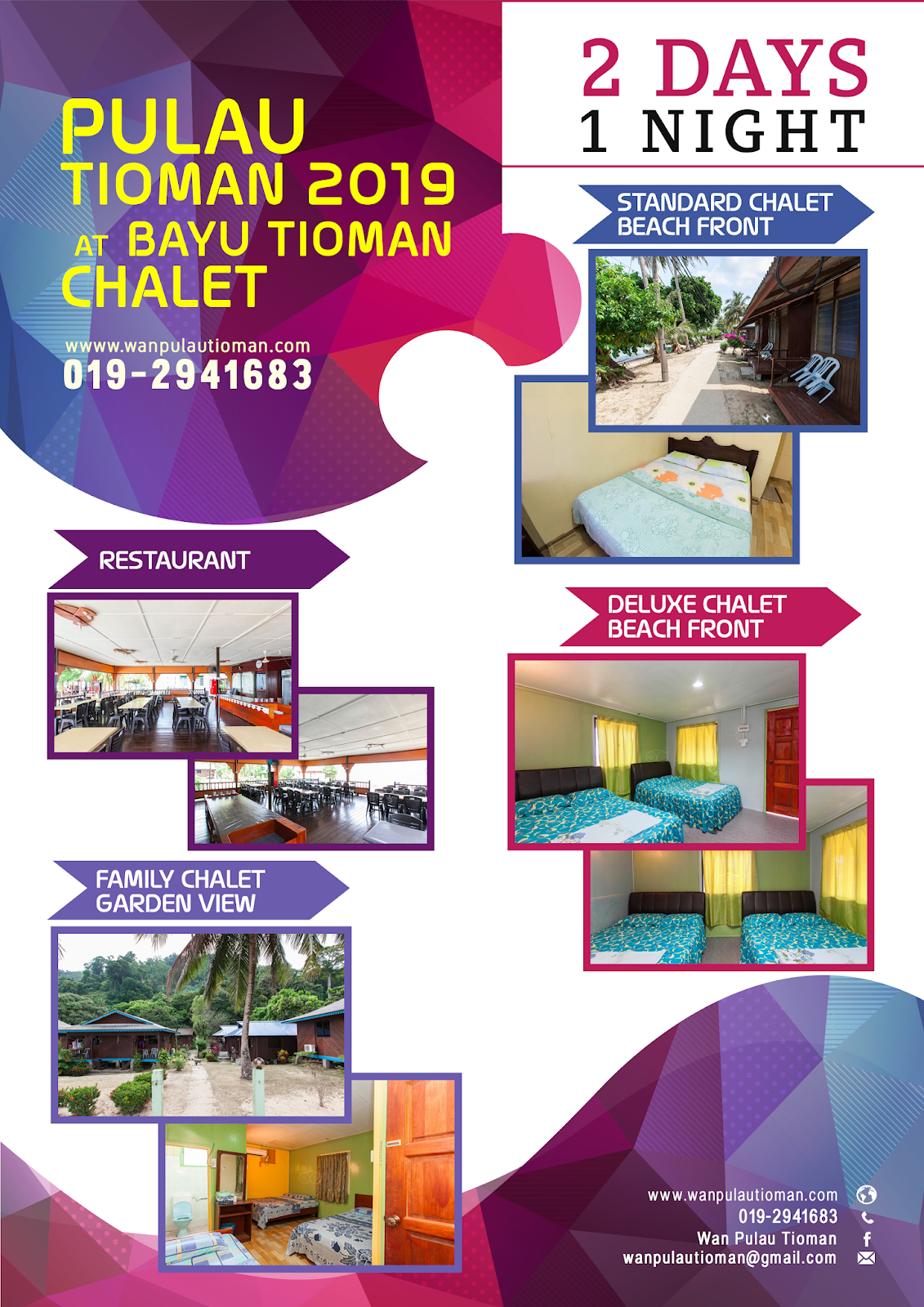 Pakej Percutian 2 Hari 1 Malam Ke Pulau Tioman 2019 - Bayu Tioman ...