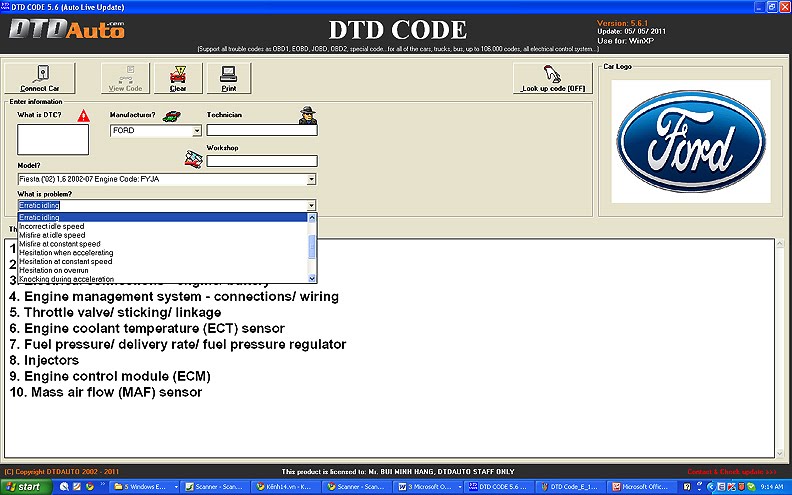 BRAM ELECTRONIC: DTD Code - Professional Software Look Up Fault Code ...