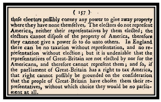 No Taxation Without Representation