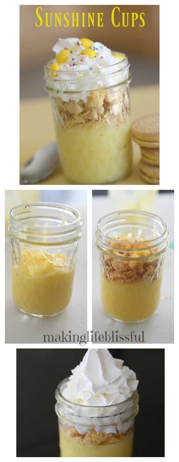 Lemon Pudding Sunshine Cup Snack | Making Life Blissful