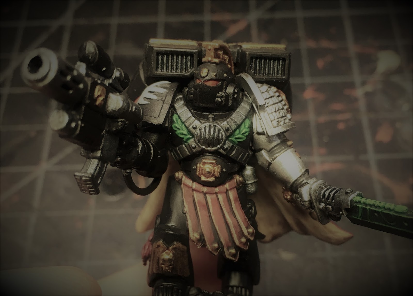 262nd Death Korps of Krieg: WIP: Deathwatch Watch Captain w/jump pack ...