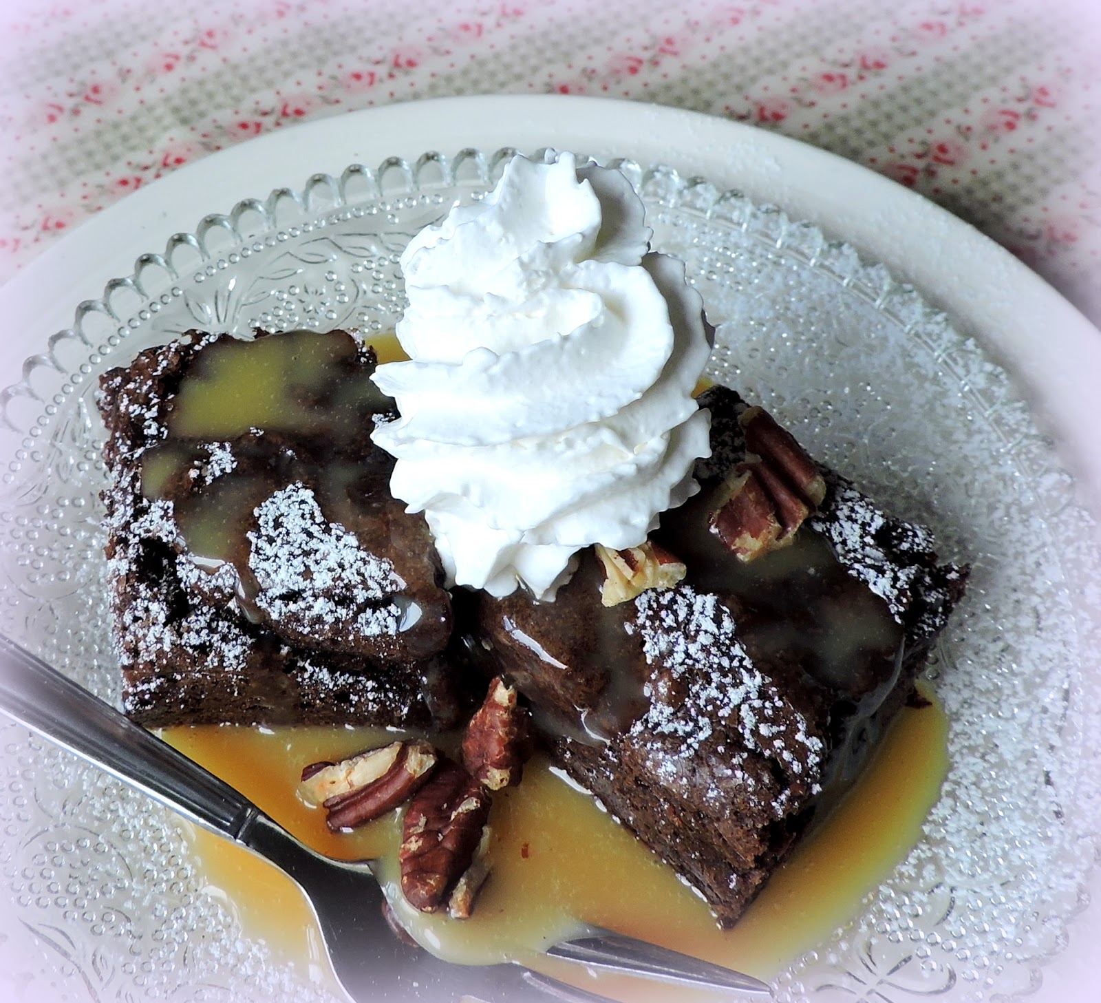 Mochachino Brownies with White Mocha Sauce | The English Kitchen