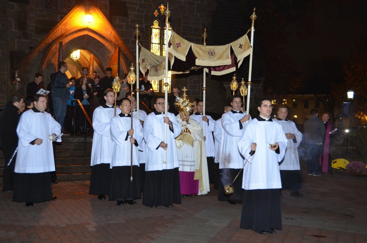 New Liturgical Movement: Eucharistic Procession at Seton Hall University
