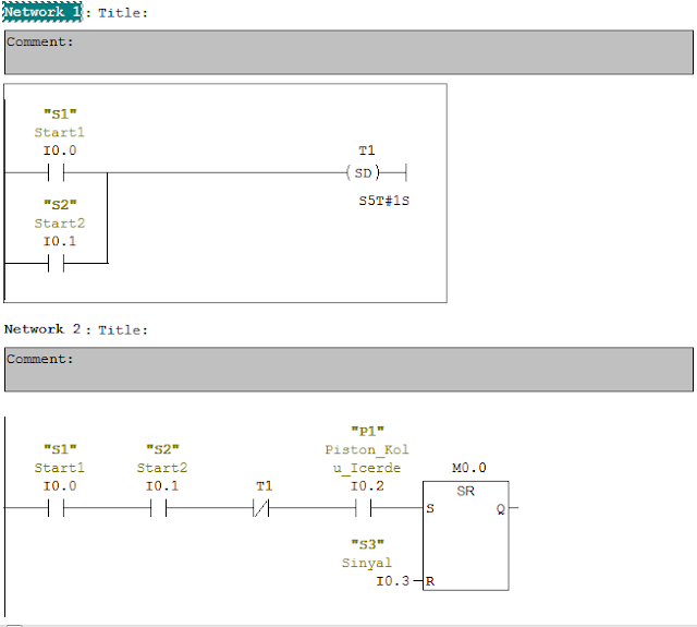 Step7 Simatic Manager Programında Timer Komutu Uygulamaları