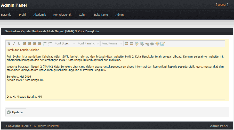 Source Code Web Sekolah Sederhana Dengan PHP