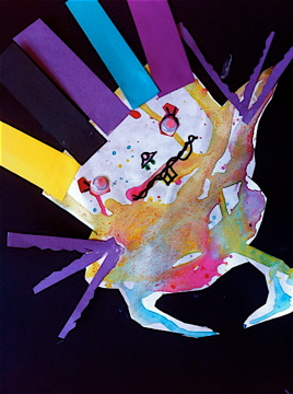 Art Project Girl: Splatter Monsters: Someone Hand Me A Tissue!